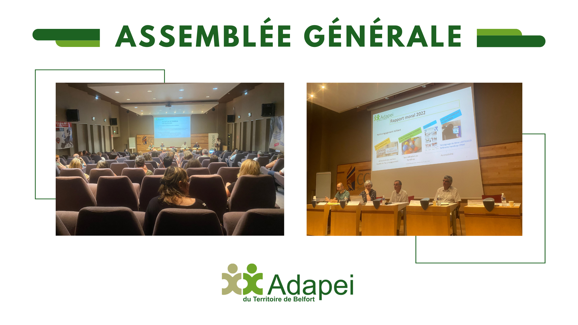 Adapei du Territoire de BelfortRetour en images sur l’Assemblée Générale de notre association ...
